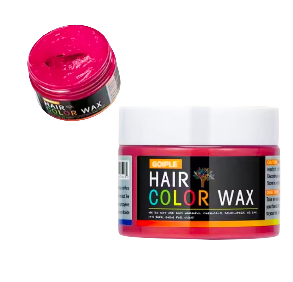 Coloured hair wax - Red 40g tub – braidinstyle