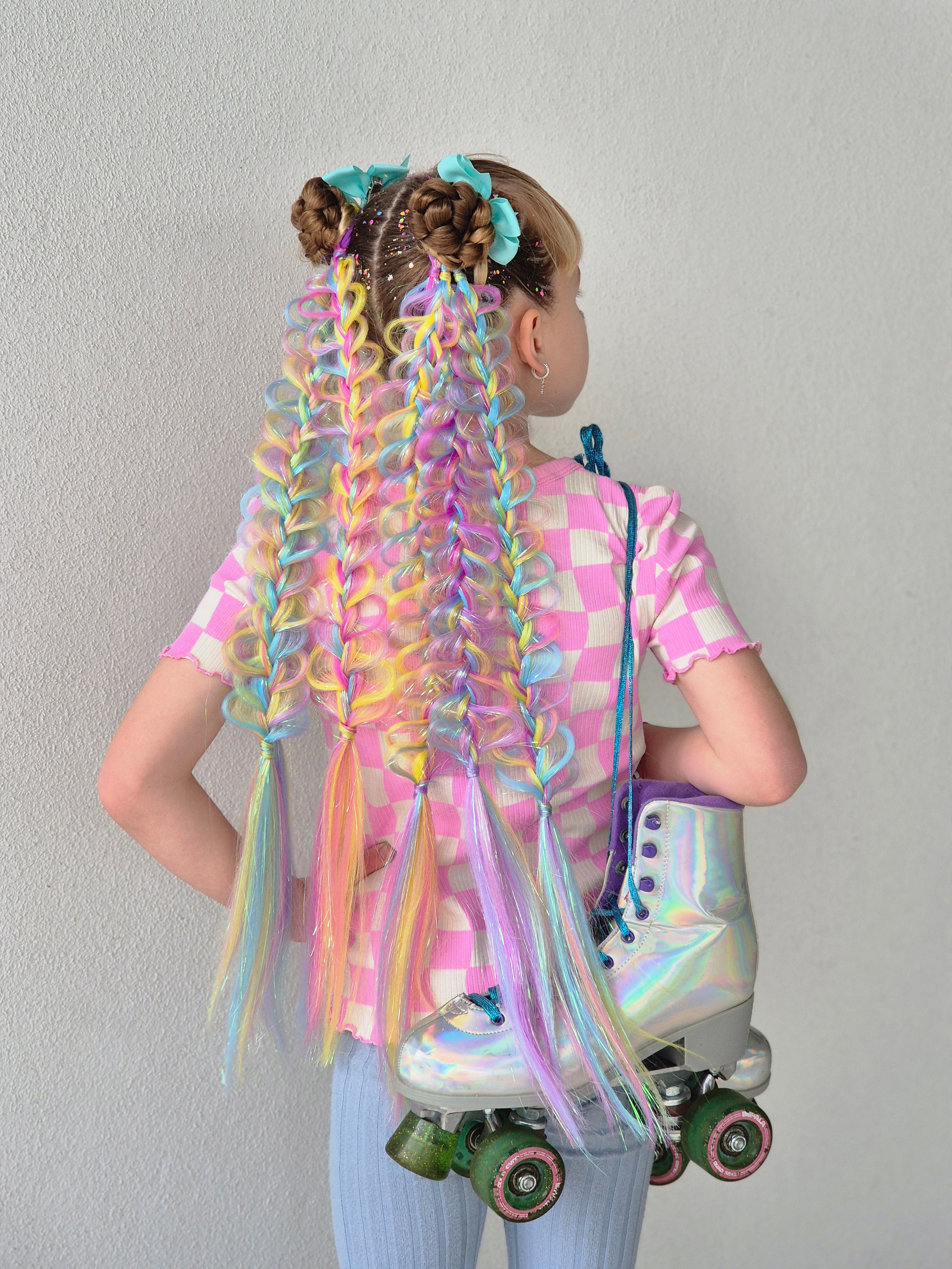 Electric Poppy Butterfly Braid Set – braidinstyle