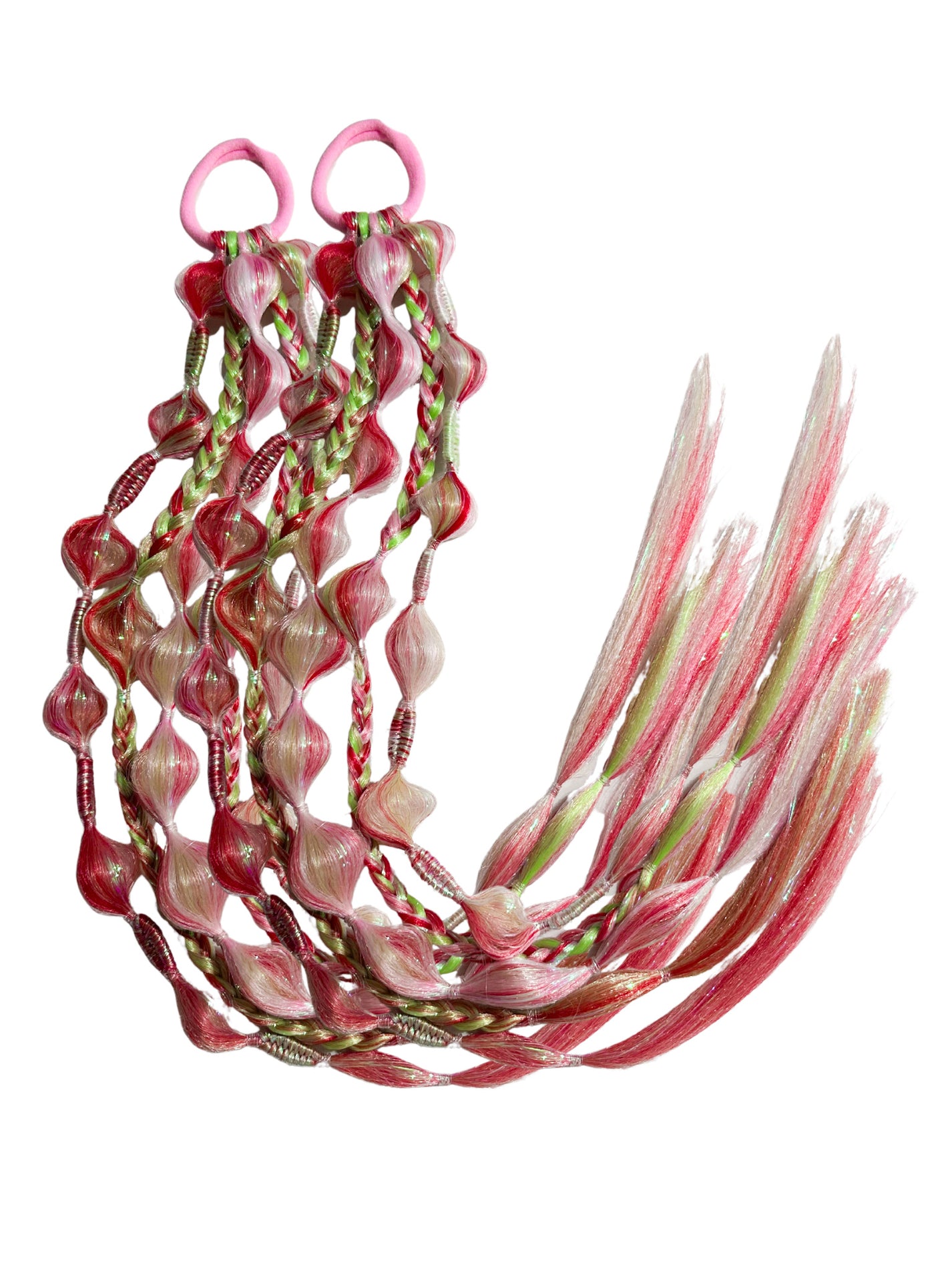 Christmas Candy-land bubble braid set – braidinstyle